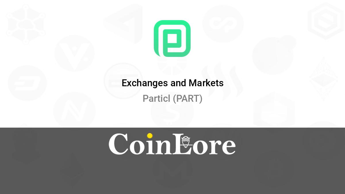 파티클 (PART) 거래소 | CoinLore
