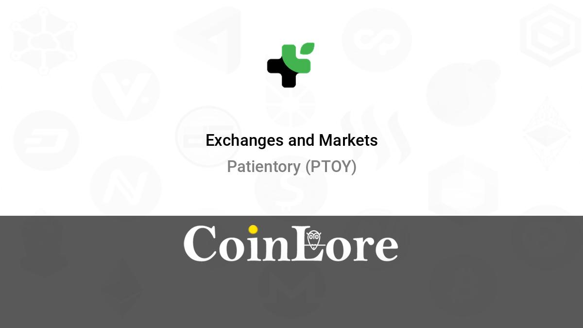페이션토리 (PTOY) 거래소 | CoinLore