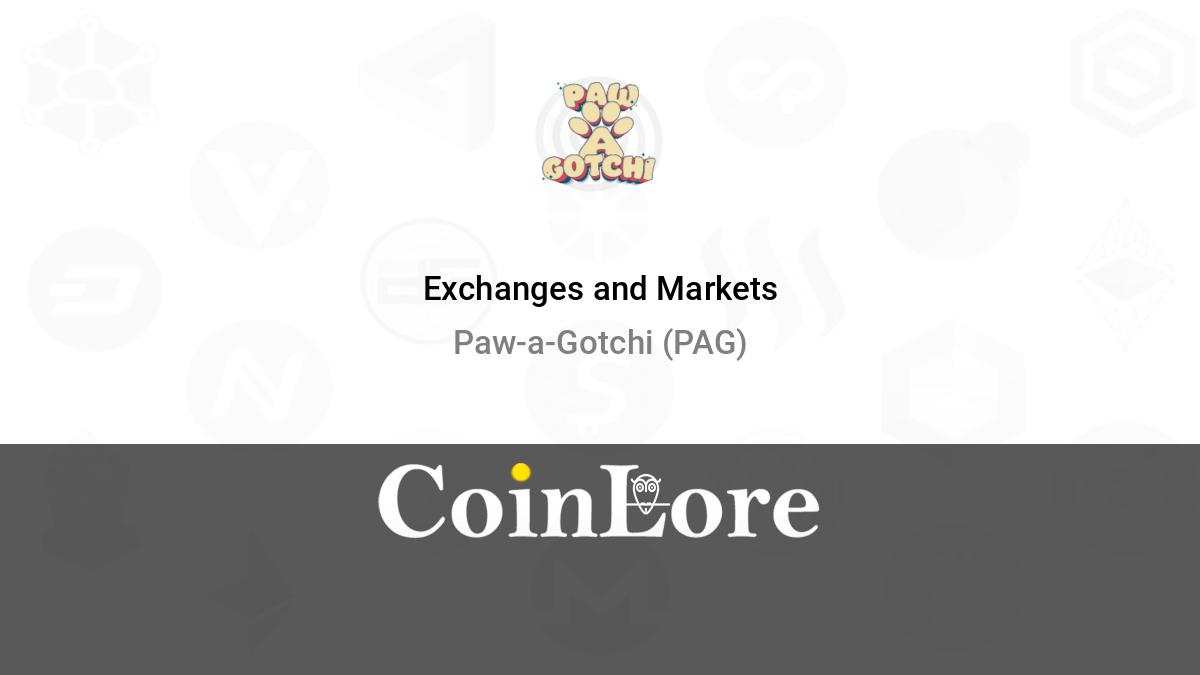 Paw-a-Gotchi (PAG) Exchanges - Where to Buy,Sell,Trade | CoinLore