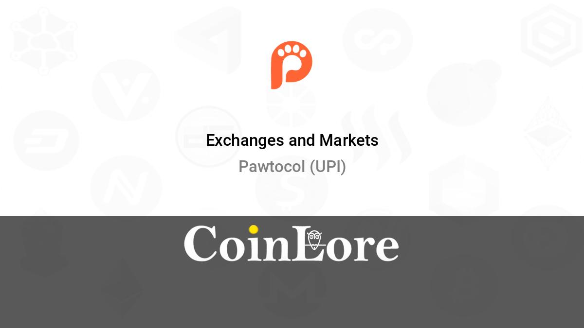 Pawtocol (UPI) Exchanges - Where to Buy,Sell,Trade | CoinLore