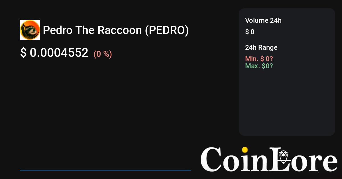 Pedro The Raccoon Price, Chart, Market Cap, PEDRO Coin Essentials ...