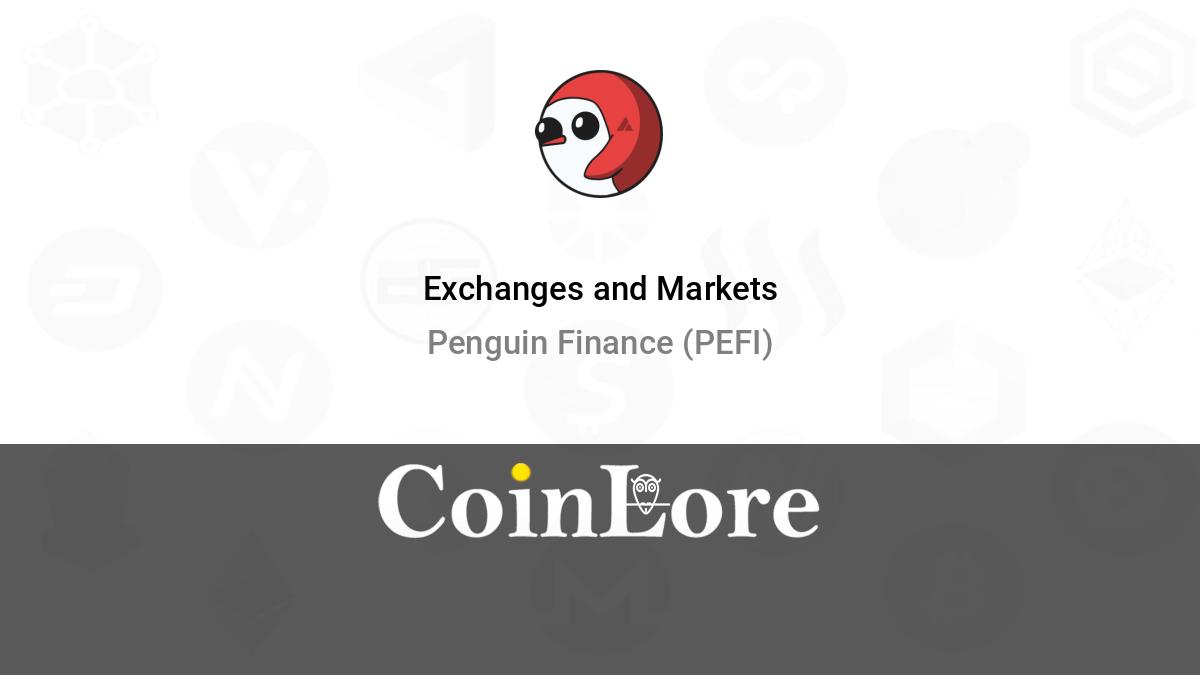 Penguin Finance (PEFI) Donde Comprar | CoinLore