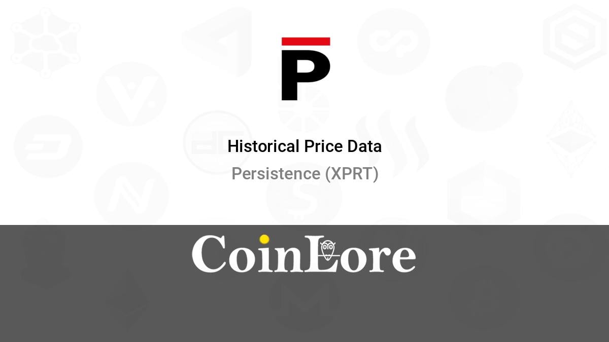 Persistence (XPRT) Historical Prices | CoinLore