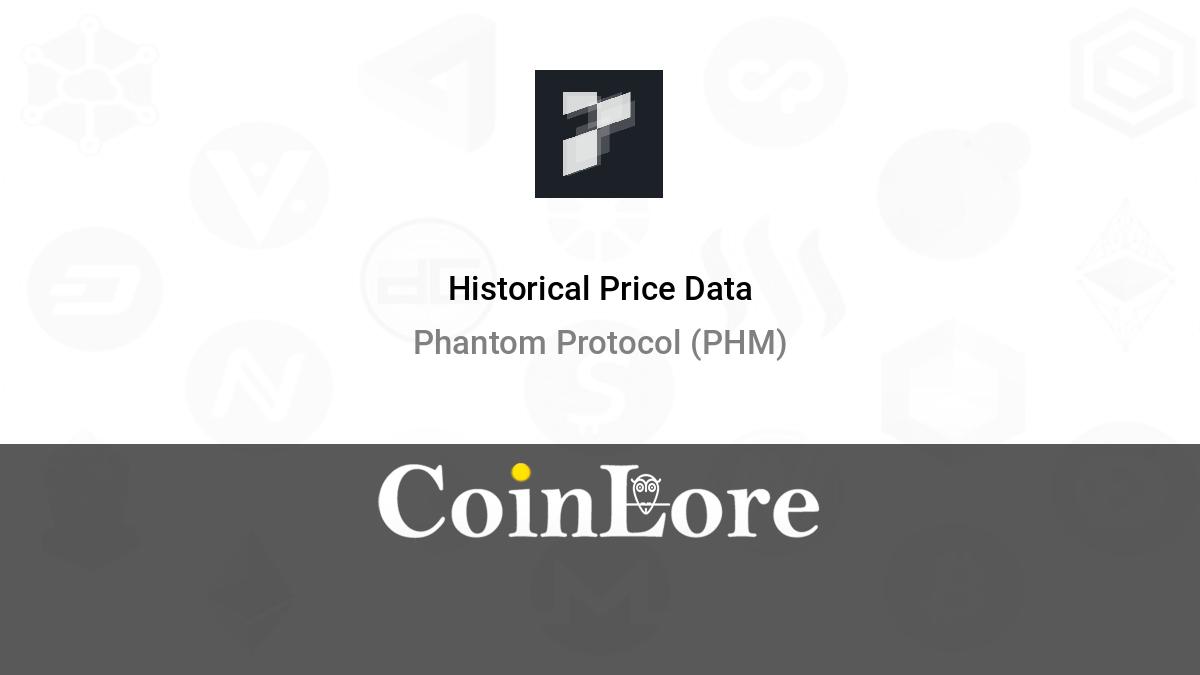 Phantom Protocol (PHM) Historical Prices | CoinLore