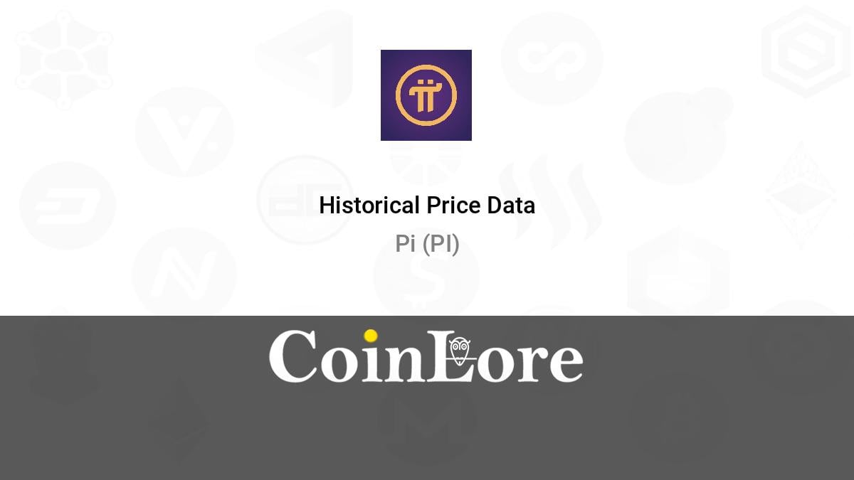 Pi (PI) Historical Prices | CoinLore