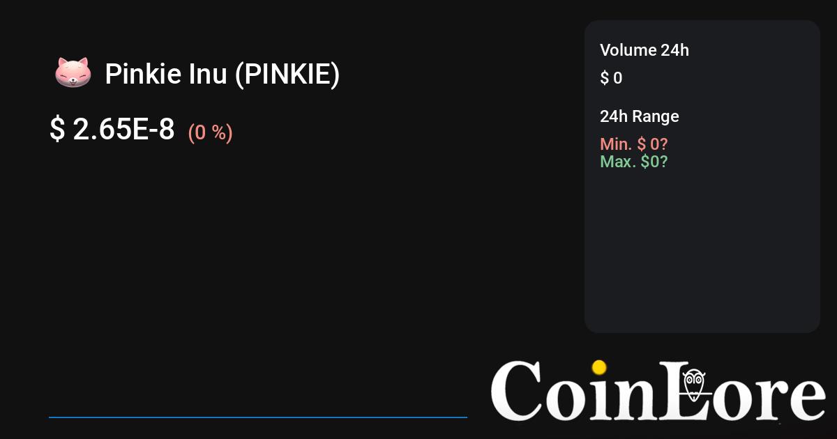 Pinkie Inu Price, Chart, Market Cap, PINKIE Coin Essentials | CoinLore