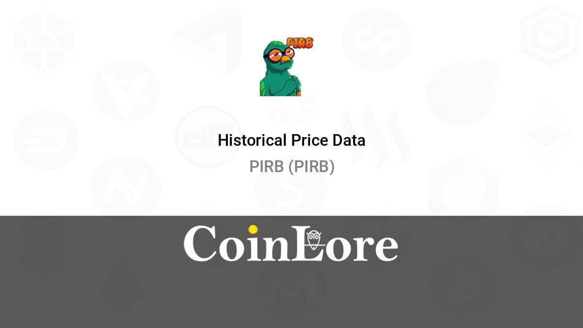 PIRB (PIRB) Historical Prices | CoinLore