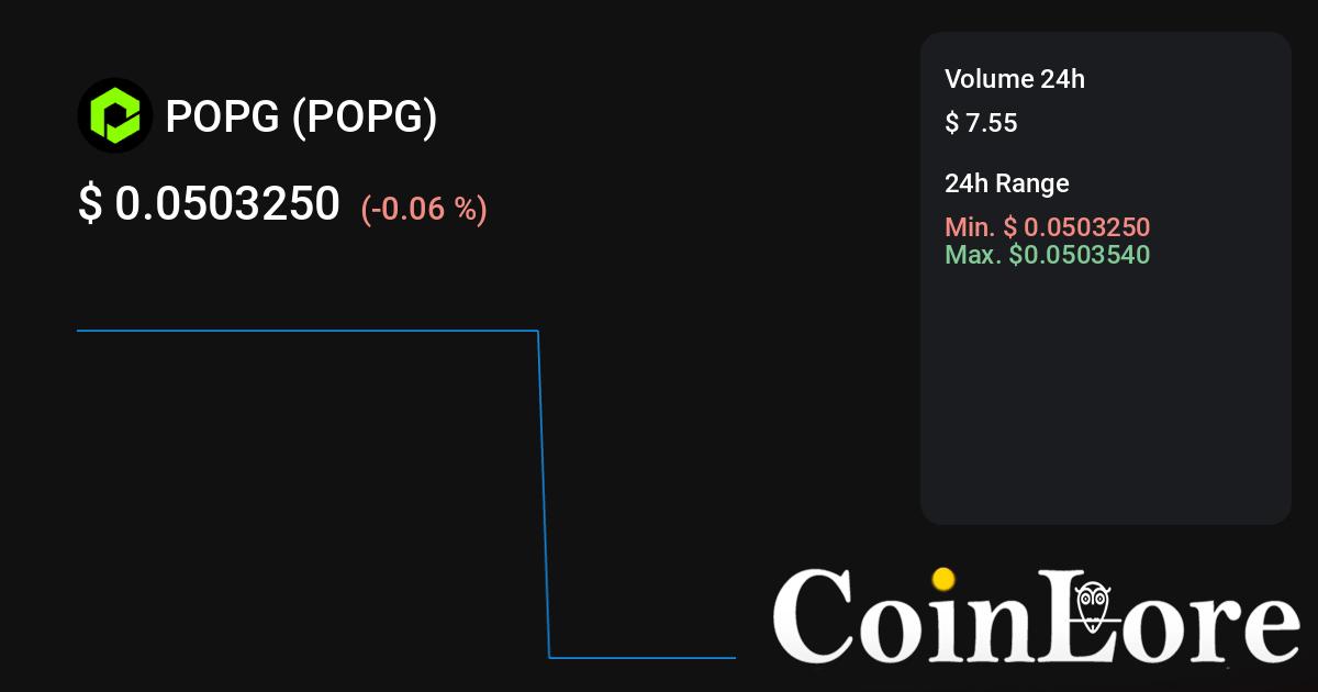 POPG Kurs, Chart, POPG Krypto Coin | CoinLore