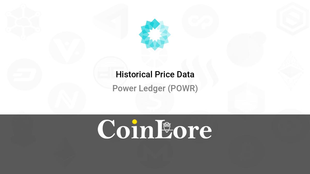 Power Ledger (POWR) Historical Prices | CoinLore