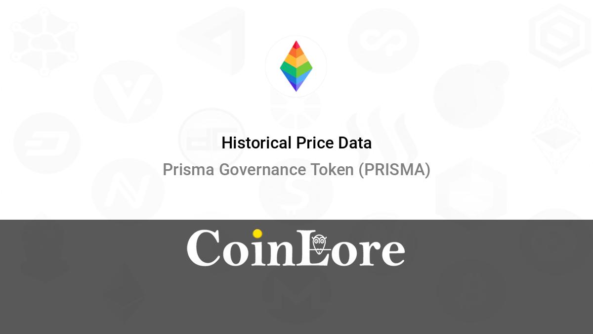 Prisma Governance Token (PRISMA) Historical Prices | CoinLore