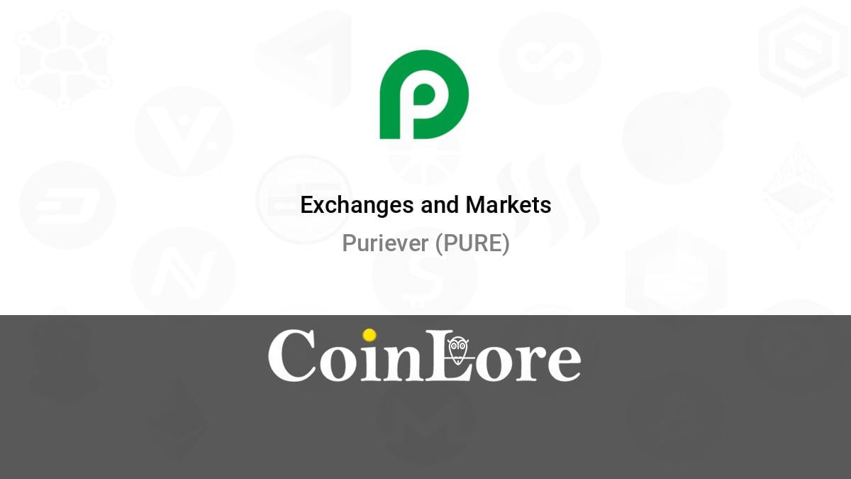 퓨리에버 (PURE) 거래소 | CoinLore