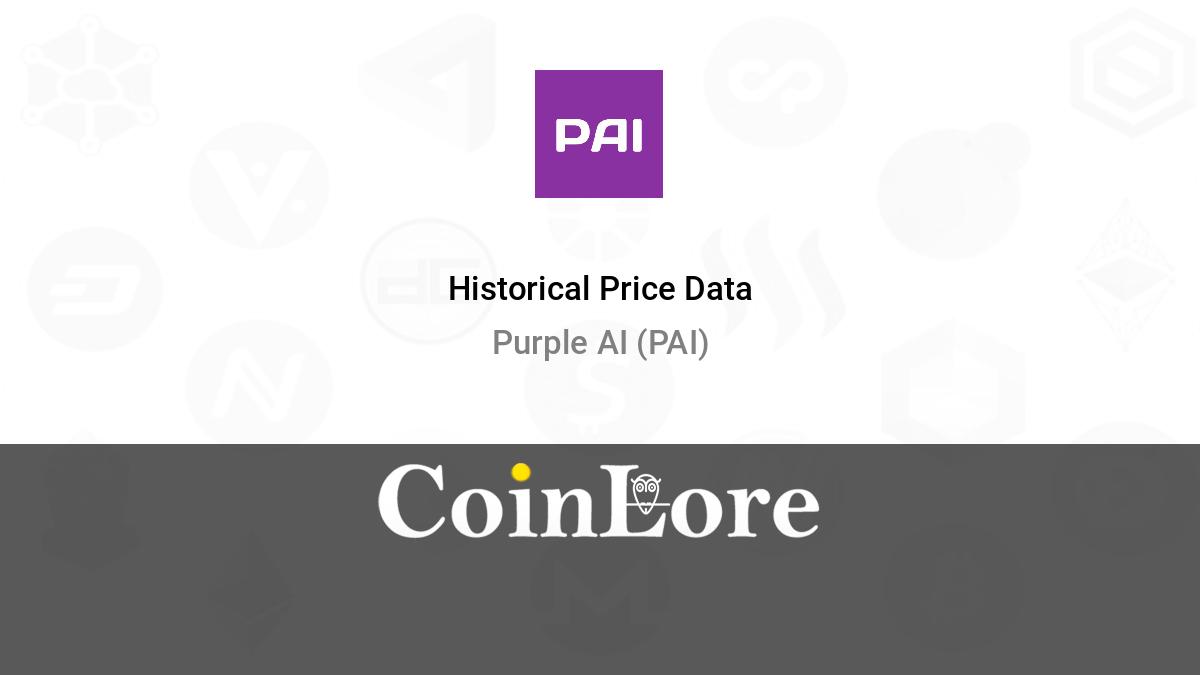 Purple AI (PAI) Historical Prices | CoinLore