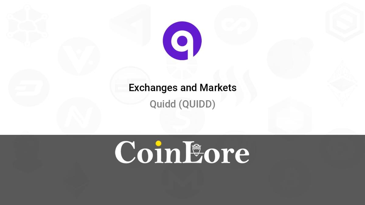 Quidd (QUIDD) Exchanges - Where to Buy,Sell,Trade | CoinLore