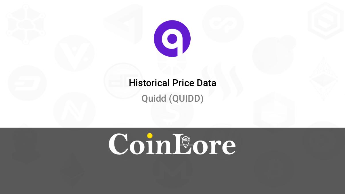 Quidd (QUIDD) Historical Prices | CoinLore