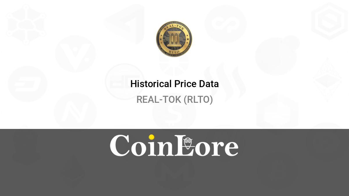 REAL-TOK (RLTO) Historical Prices | CoinLore