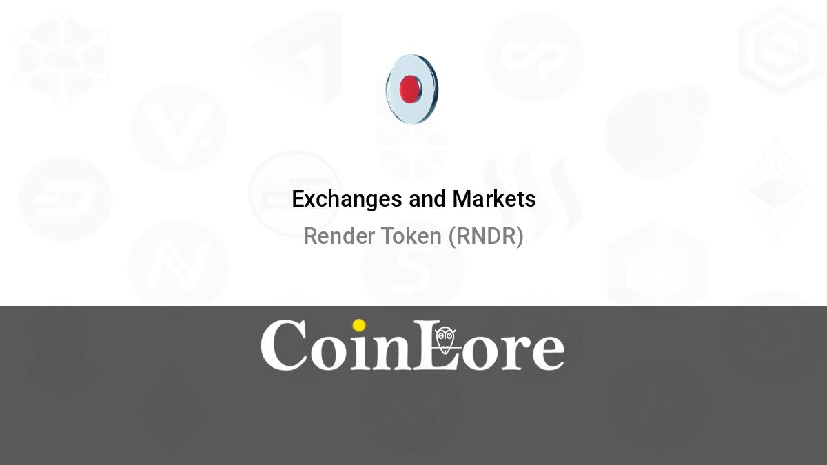 렌더토큰 (RNDR) 거래소 | CoinLore