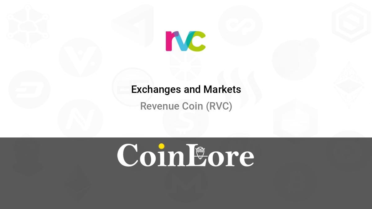 Revenue Coin (RVC) Exchanges - Where to Buy,Sell,Trade | CoinLore
