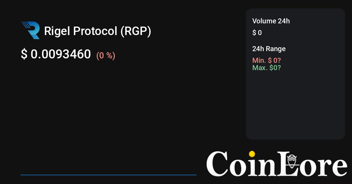 Rigel Protocol Price, Chart, Market Cap, RGP Coin Essentials | CoinLore
