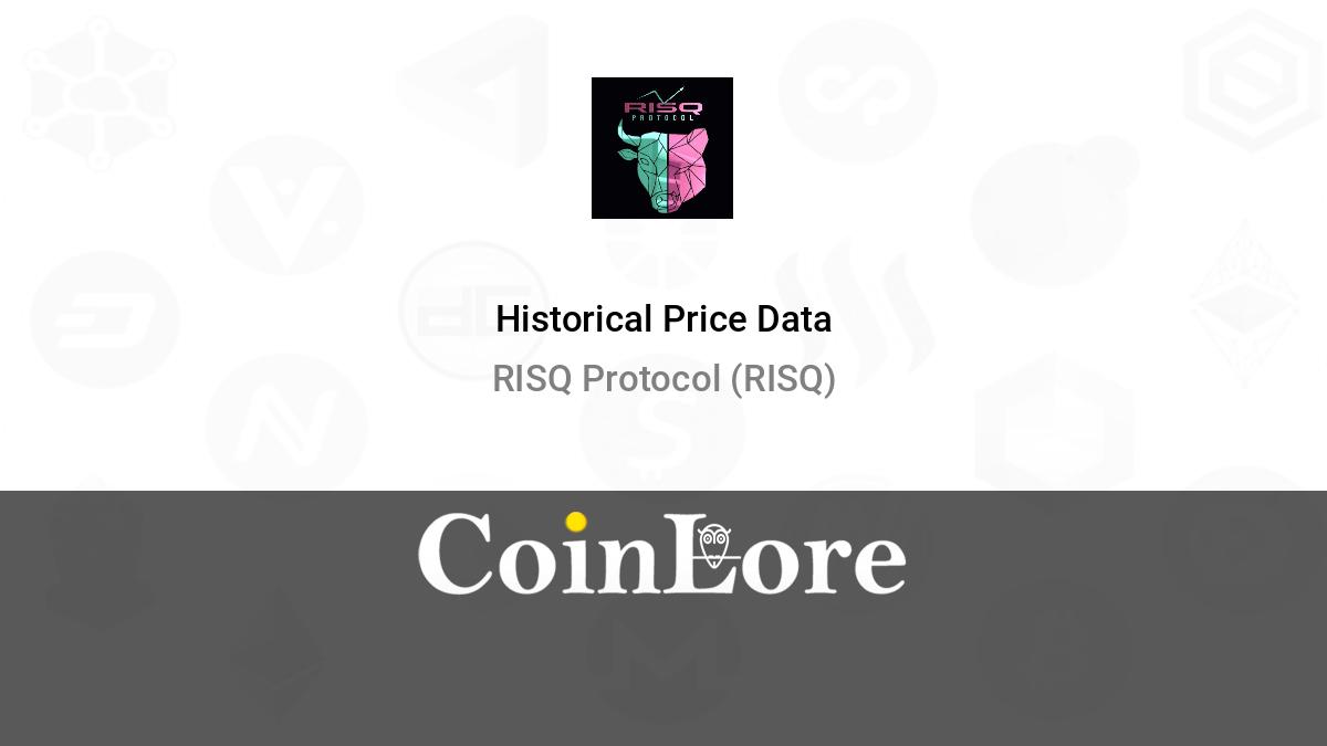 RISQ Protocol (RISQ) Historical Prices | CoinLore