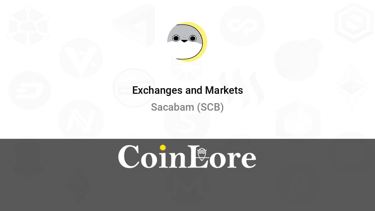 Sacabam (SCB) Exchanges - Where to Buy,Sell,Trade | CoinLore
