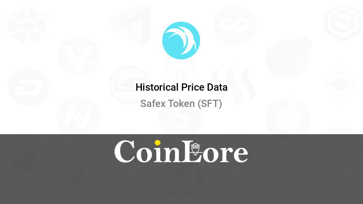 Safex Token (SFT) Historical Prices | CoinLore