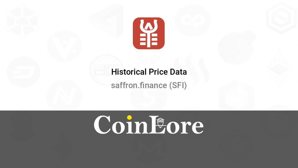 Saffron.finance (SFI) История/Динамика курса за все время | CoinLore
