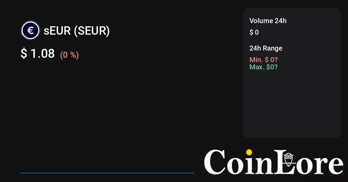 SEUR Price, Chart, Market Cap, SEUR Coin Essentials | CoinLore