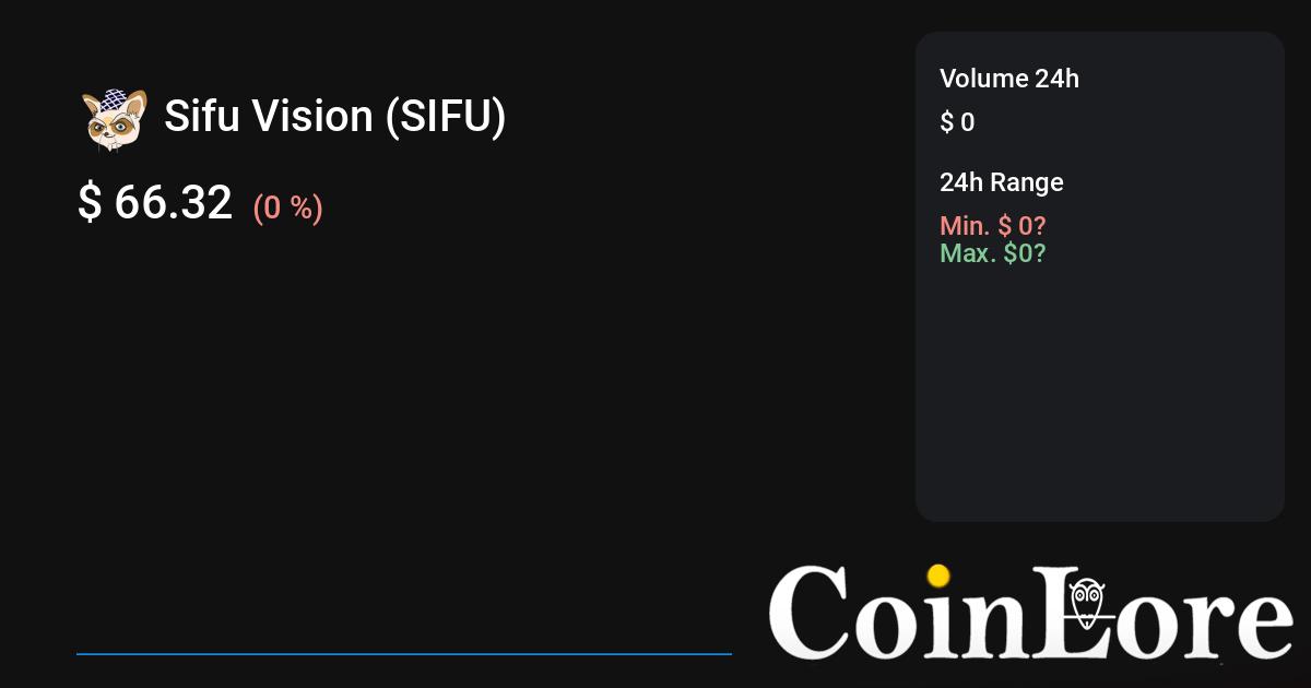 Sifu Vision Price, Chart, Market Cap, SIFU Coin Essentials | CoinLore
