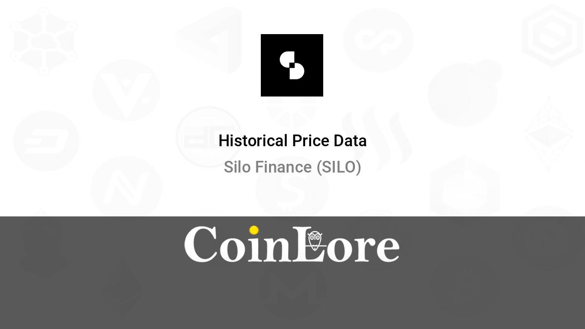 Silo Finance (SILO) Historical Prices | CoinLore