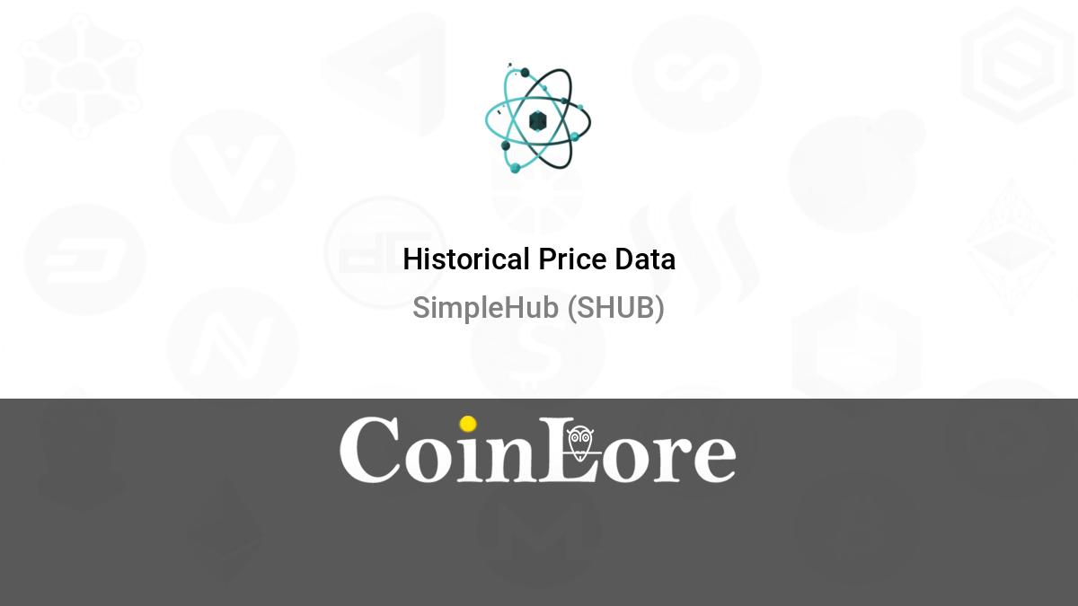 SimpleHub (SHUB) Historical Prices | CoinLore