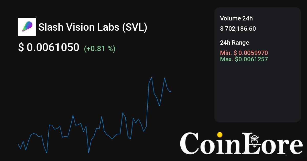 Slash Vision Labs Price, Chart, Market Cap, SVL Coin Essentials | CoinLore