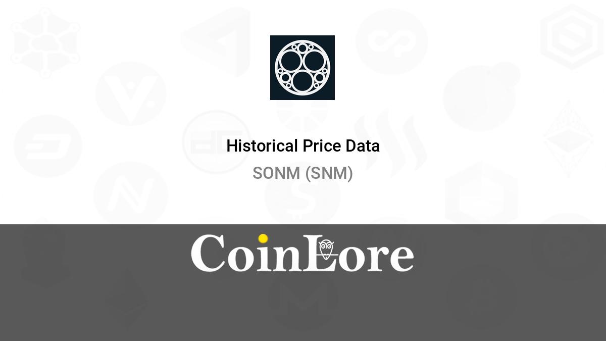 ソン (SNM) 価格推移、過去 最高 値、年次チャート | CoinLore