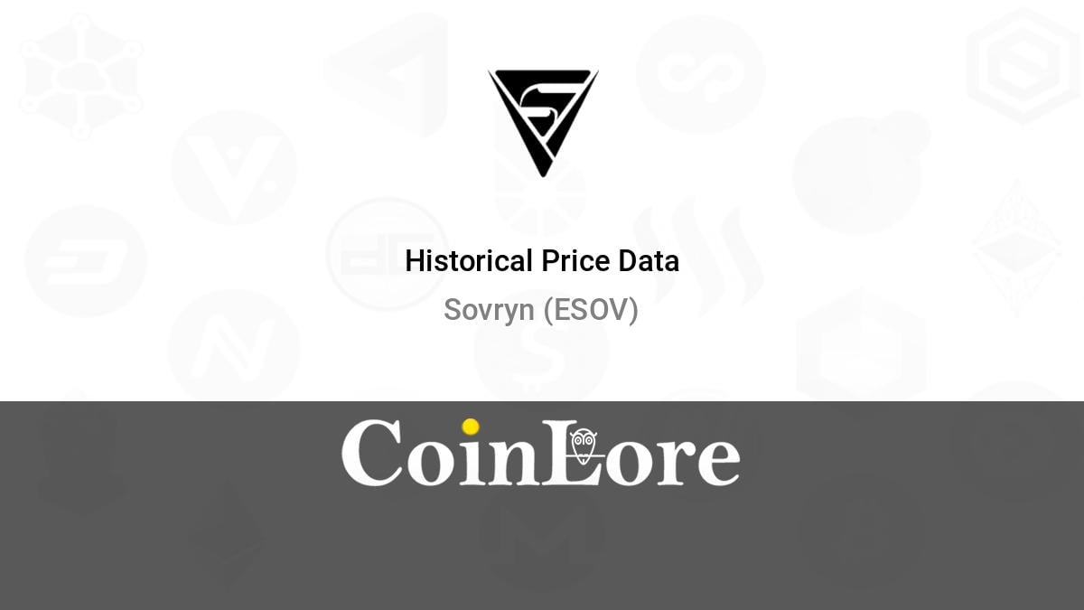 Sovryn (ESOV) Historical Prices | CoinLore