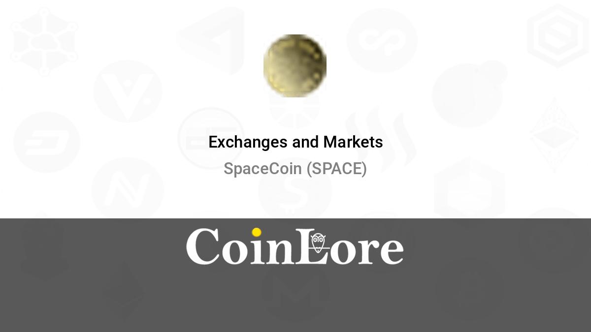 Spacecoin (SPACE) 거래소 | CoinLore
