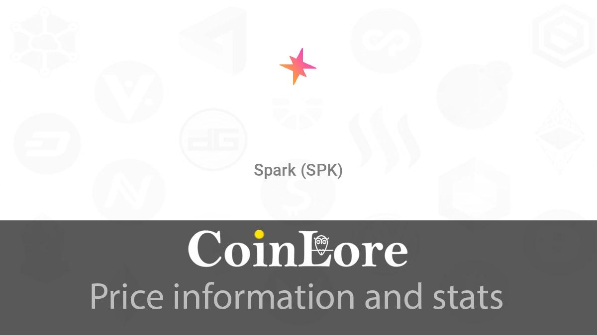 Spark Price, Chart, Market Cap, SPK Coin Essentials | CoinLore