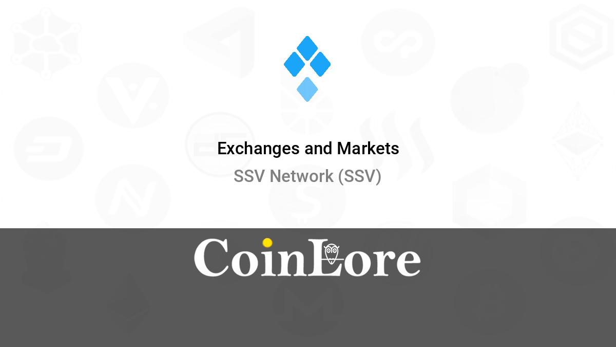 SSV Network (SSV) 거래소 | CoinLore