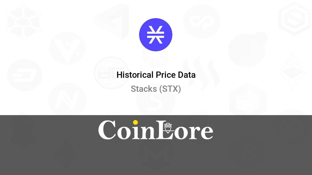 Stacks (STX) Historical Prices | CoinLore