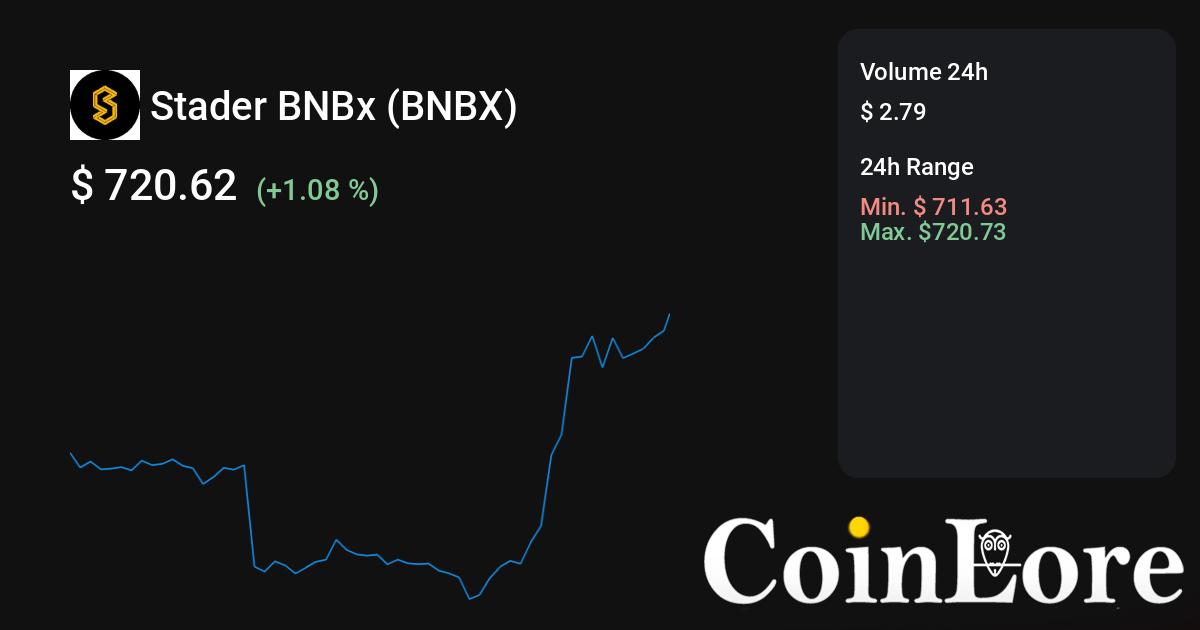Stader BNBx Price, Chart, Market Cap, BNBX Coin Essentials | CoinLore