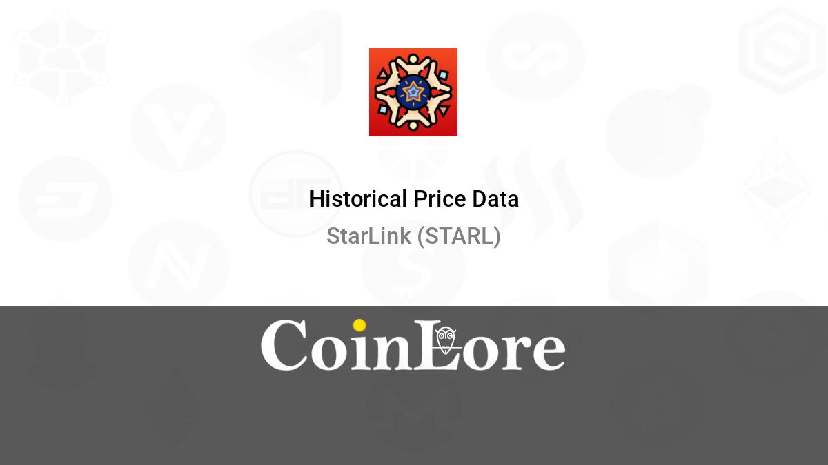 StarLink (STARL) Historical Prices | CoinLore