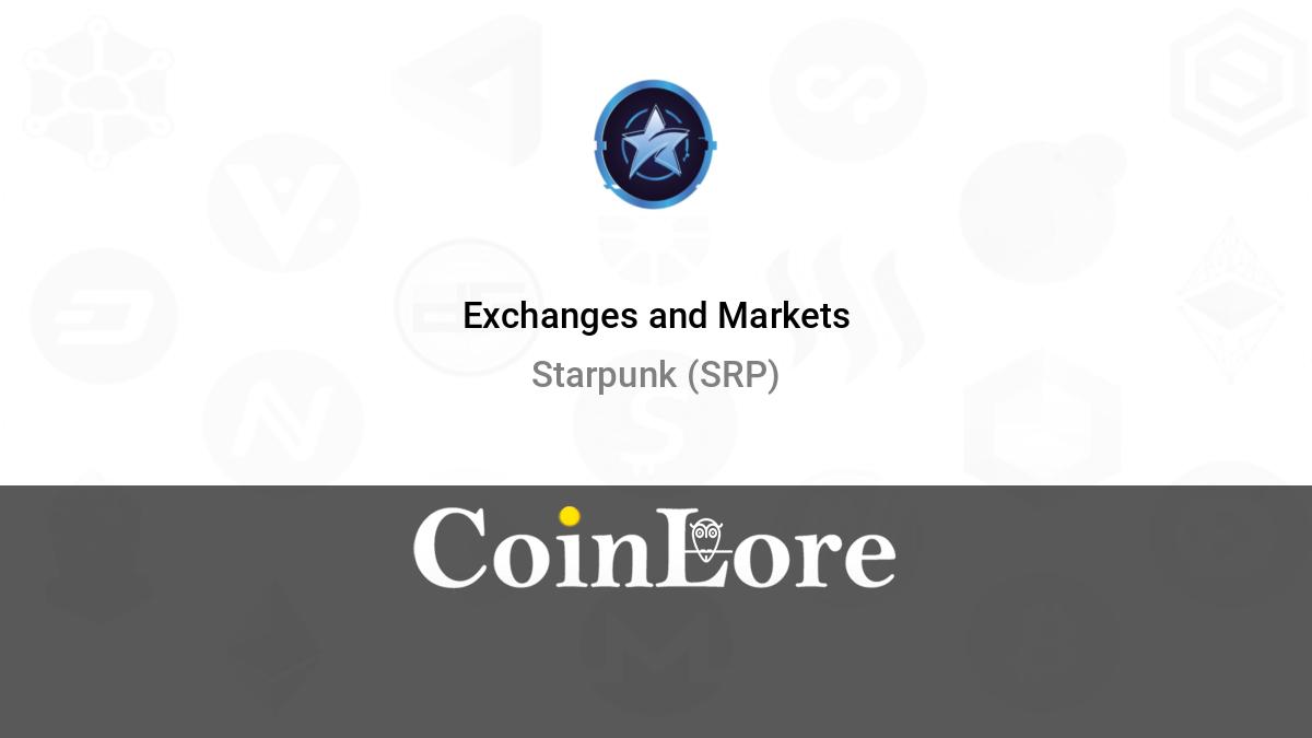 Starpunk (SRP) 거래소 | CoinLore