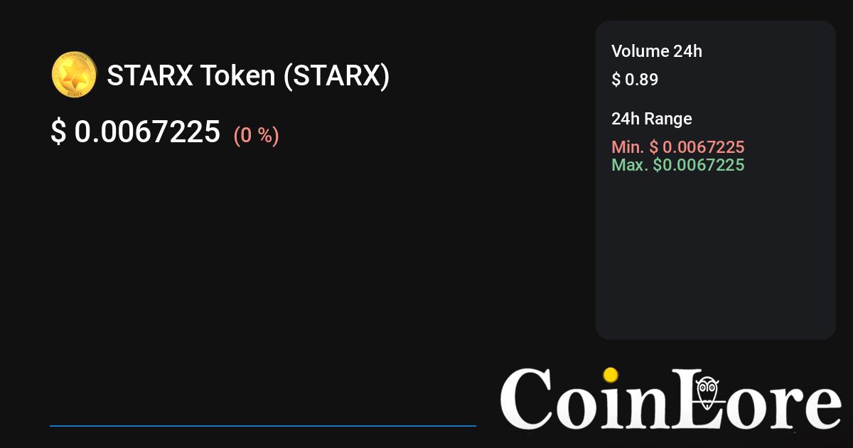 STARX Token Price, Chart, Market Cap, STARX Coin Essentials | CoinLore