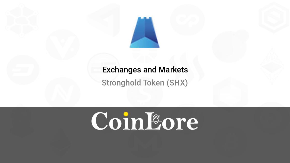 Stronghold Token (SHX) Exchanges - Where to Buy,Sell,Trade | CoinLore