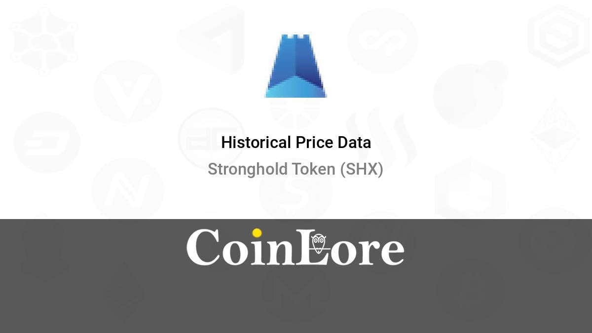 Stronghold Token (SHX) История/Динамика курса за все время | CoinLore