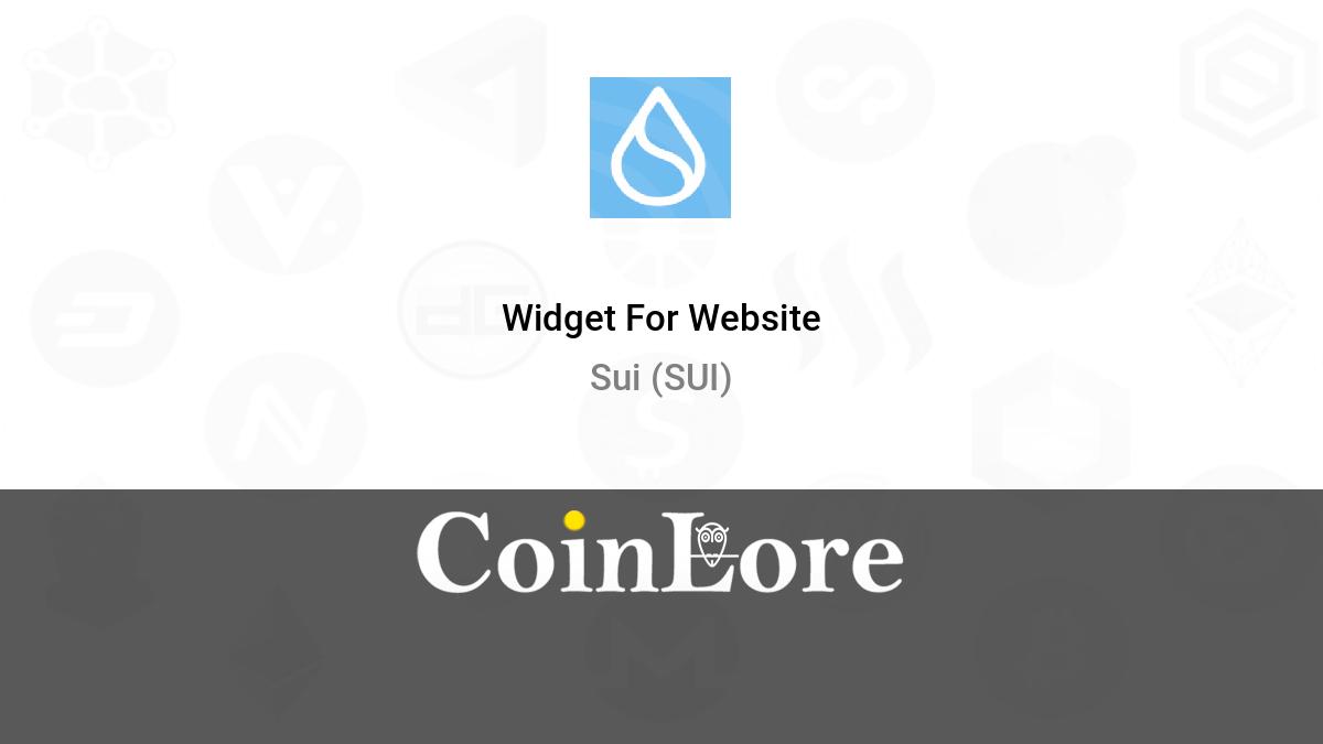 Sui (SUI) widget téléscripteur de cours | CoinLore