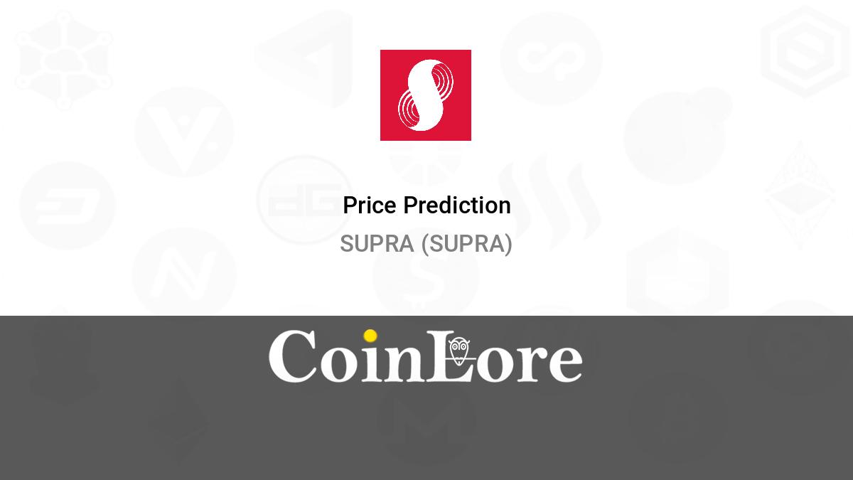 SUPRA Price prediction, Short/Long Forecast - CoinLore