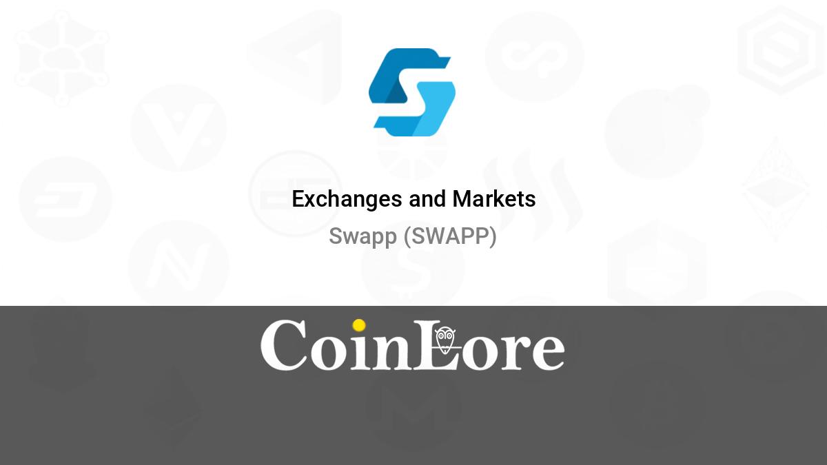 SWAPP Protocol (SWAPP) Exchanges - Where to Buy,Sell,Trade | CoinLore