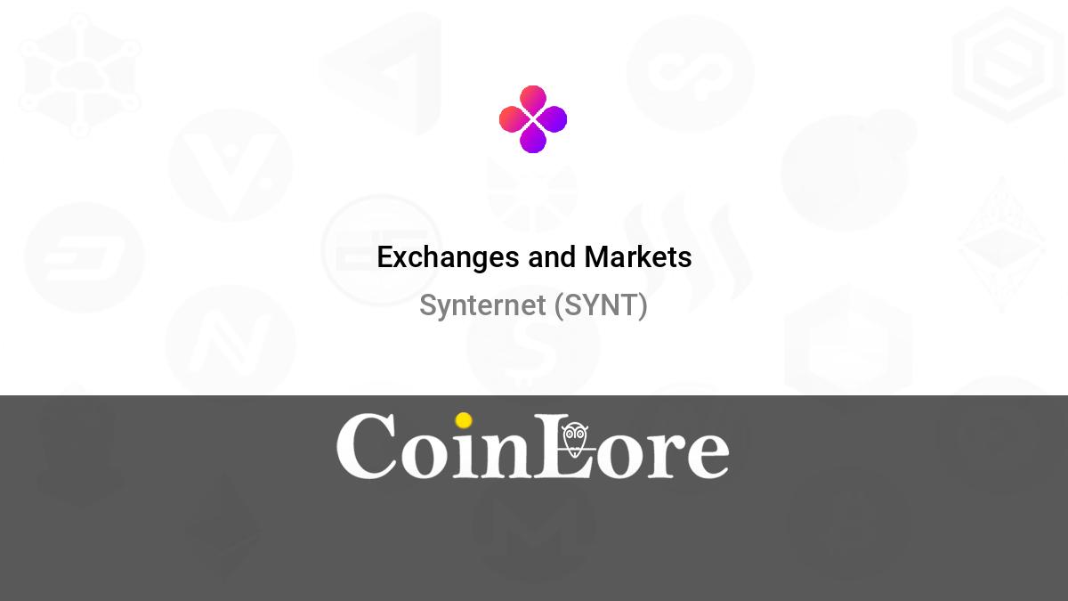 Synternet (SYNT) Exchanges - Where to Buy,Sell,Trade | CoinLore
