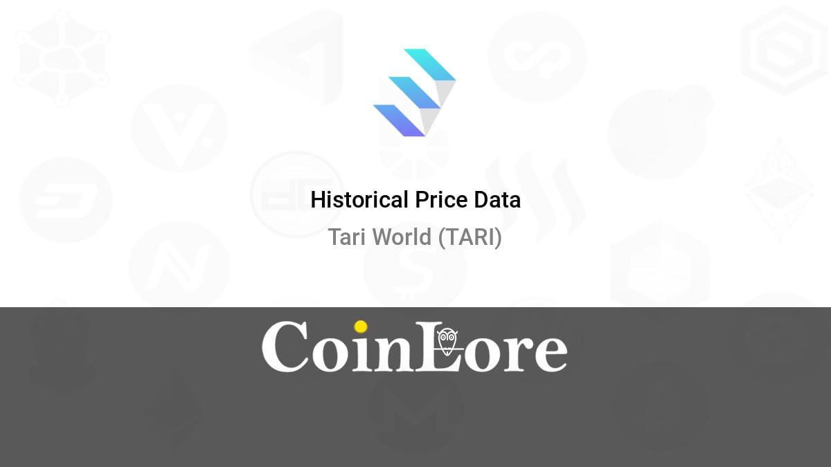 Tari World (TARI) Historical Prices | CoinLore