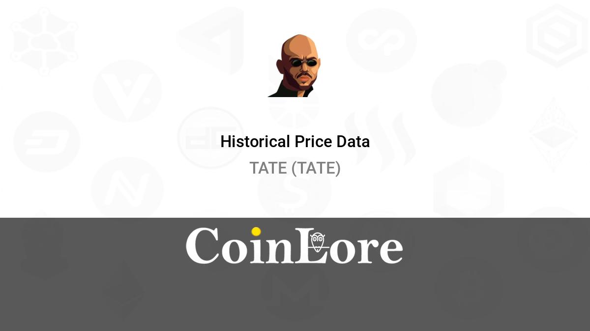 TATE (TATE) Historical Prices | CoinLore