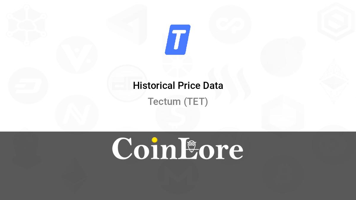 Tectum (TET) Historical Prices | CoinLore